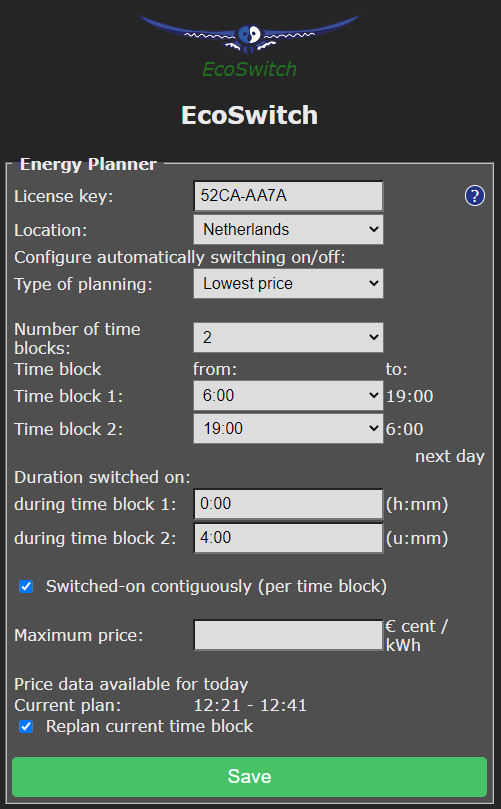 EcoSwitch Manual – Ecosoft